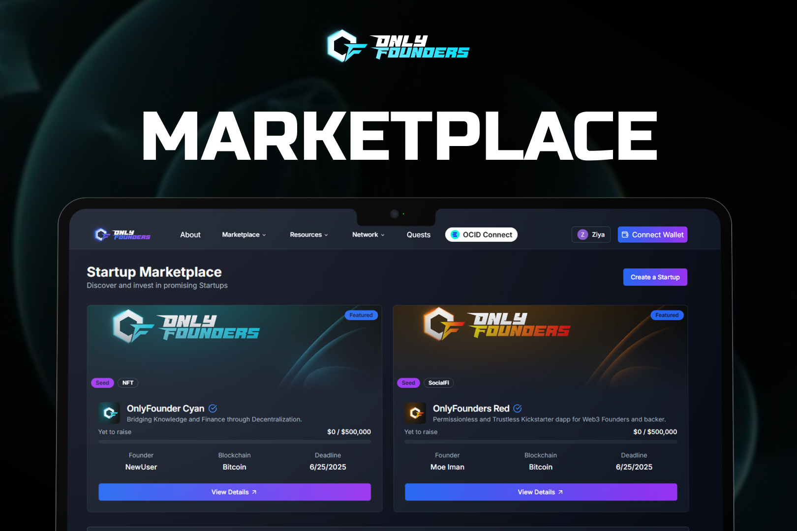 OnlyFounders | Marketplace